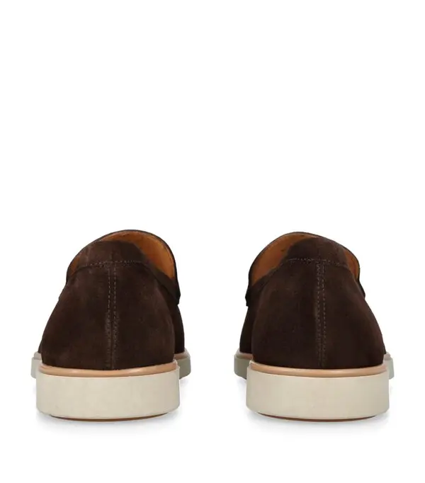Magnanni Leather Paraiso Loafers - Brown