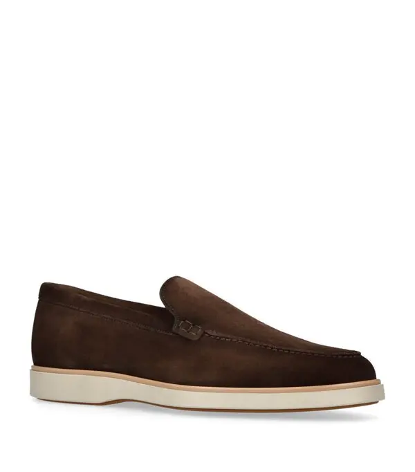 Magnanni Leather Paraiso Loafers - Brown