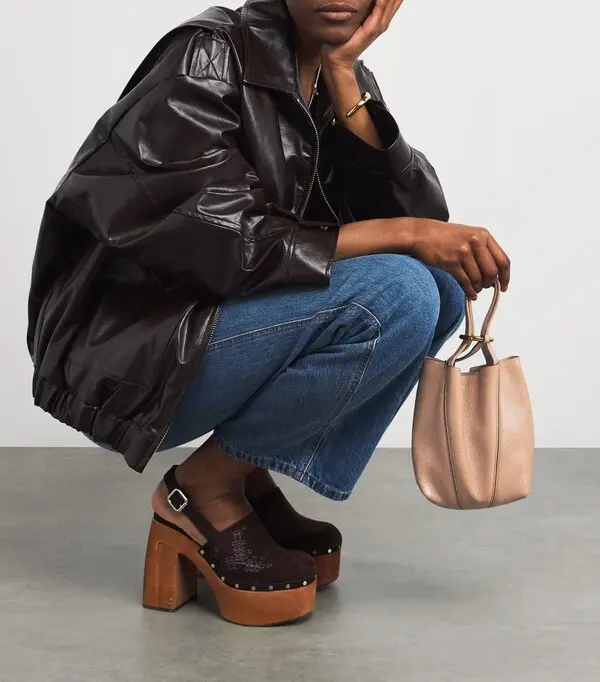 Chloé Small Leather Spin Tote Bag