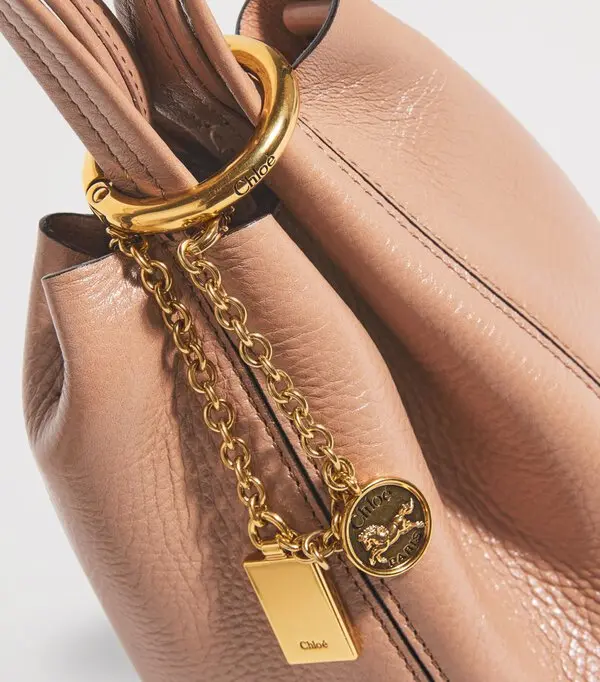Chloé Small Leather Spin Tote Bag
