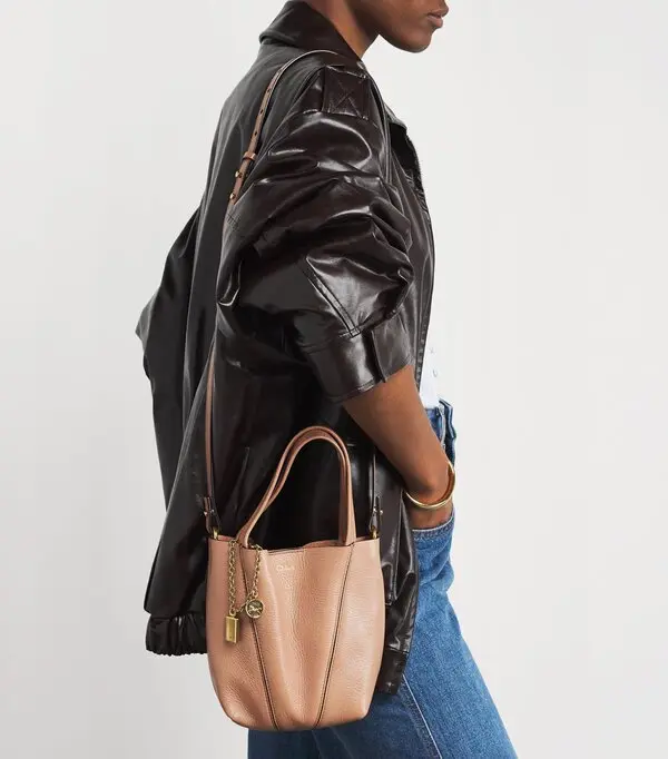 Chloé Small Leather Spin Tote Bag