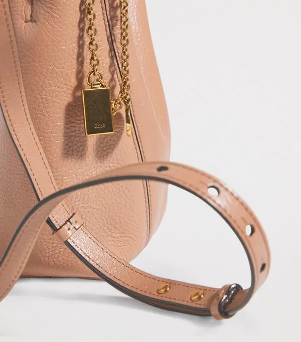 Chloé Small Leather Spin Tote Bag