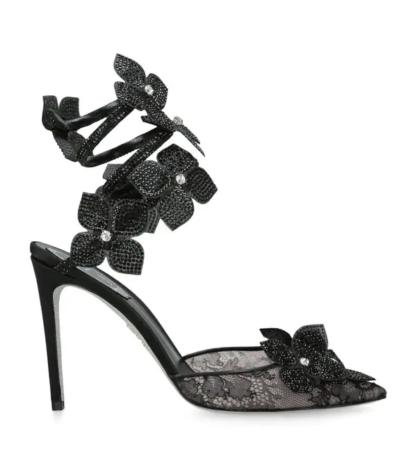 Rene Caovilla Embellished Floriane Pumps 105