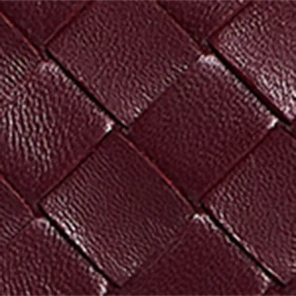 Bottega Veneta Woven Leather Crossbody Pouch - Red