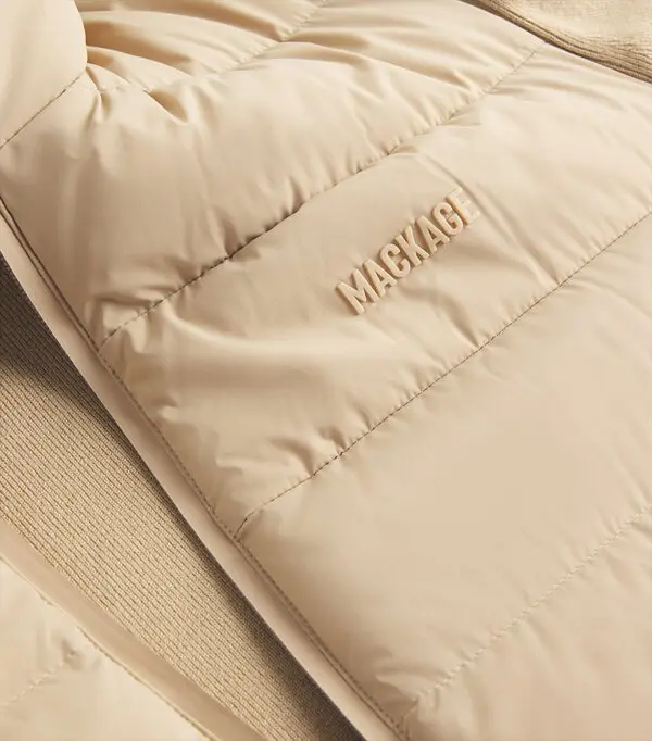 Mackage Haney-city Hybrid Down Jacket - Beige