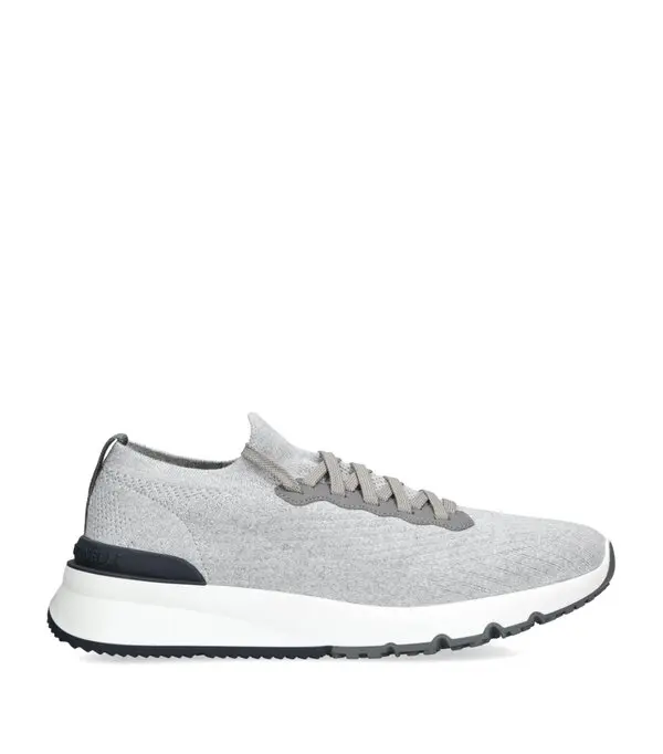 Brunello Cucinelli Knitted Sneakers - Grey