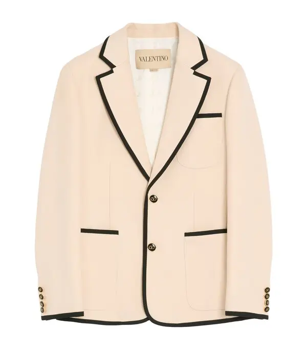 Valentino Garavani Virgin Wool Blazer - White