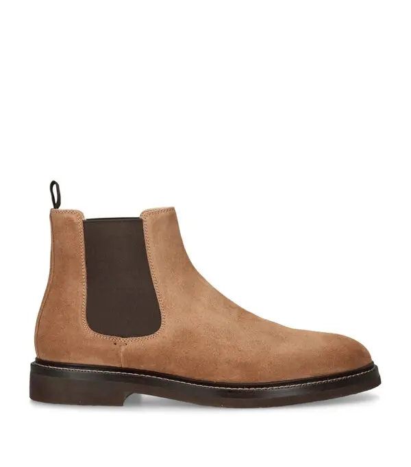 Brunello Cucinelli Suede Chelsea Boots - Brown