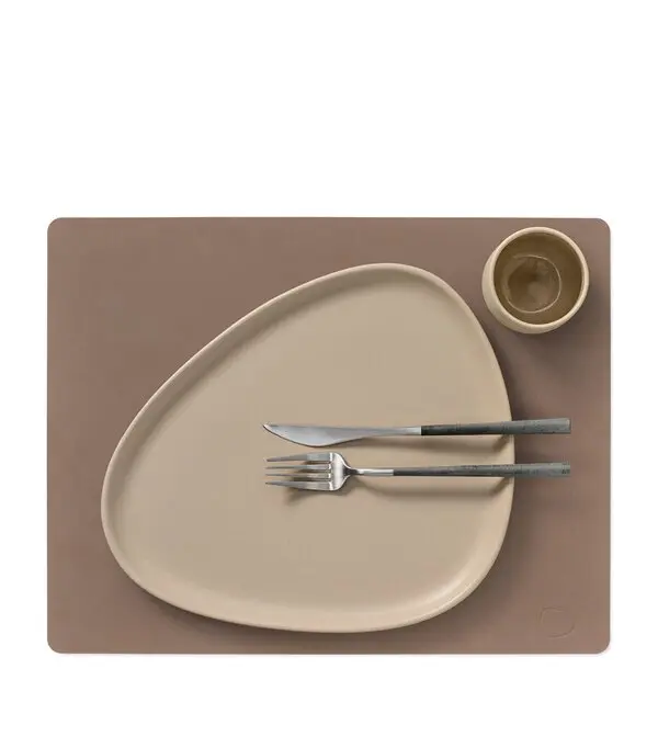 LIND DNA Large Nupo Square Placemats - Brown