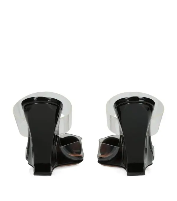 Alaïa Patent Coeur Mules 90 - Black
