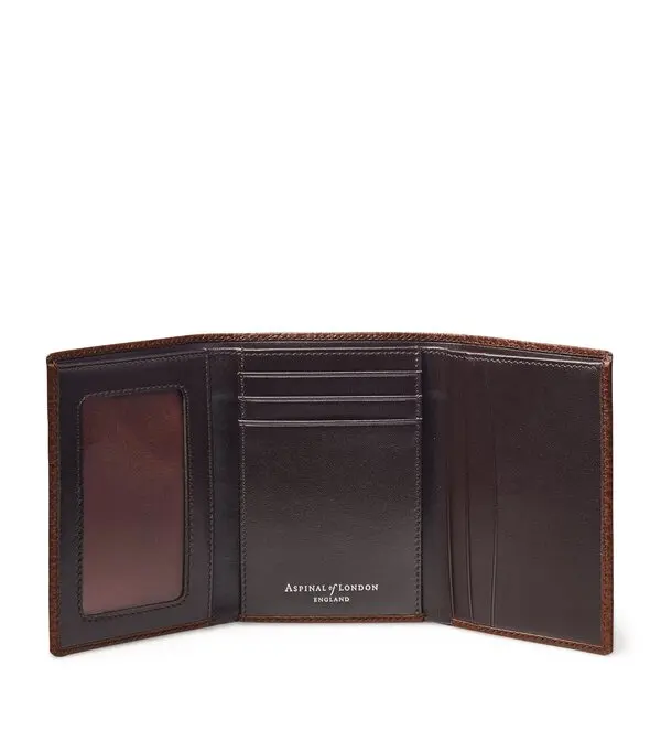 ASPINAL OF LONDON Leather Trifold Wallet - Brown