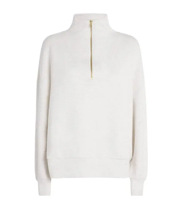 Varley Doublesoft Hawley Half-zip Sweatshirt - Ivory