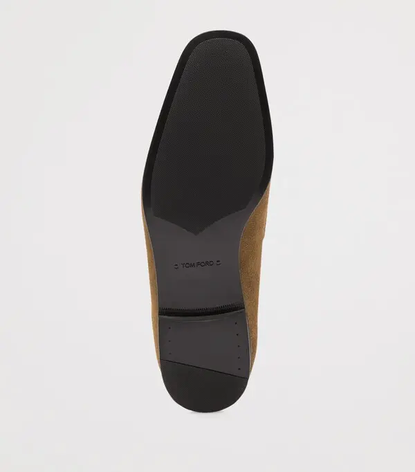 TOM FORD Suede Loafers - Brown