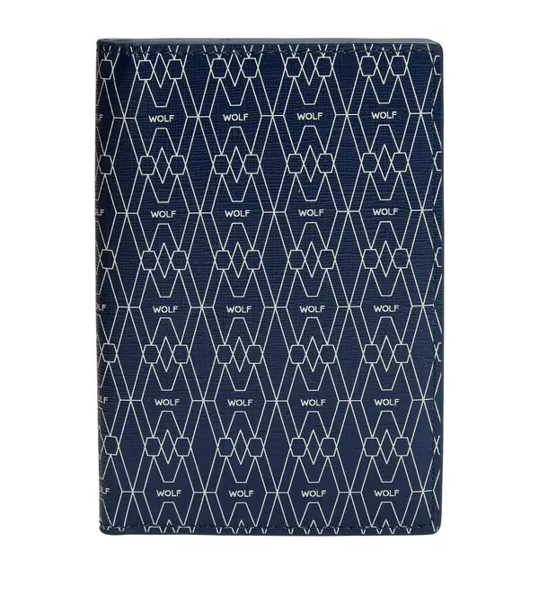 Wolf Vegan Signature Passport Sleeve - Blue