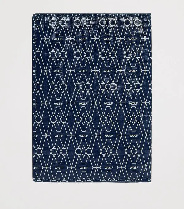 Wolf Vegan Signature Passport Sleeve - Blue