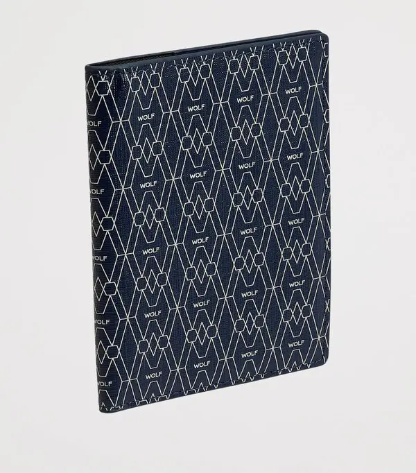 Wolf Vegan Signature Passport Sleeve - Blue