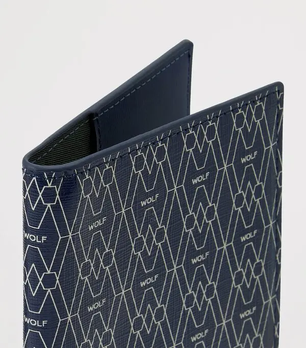 Wolf Vegan Signature Passport Sleeve - Blue