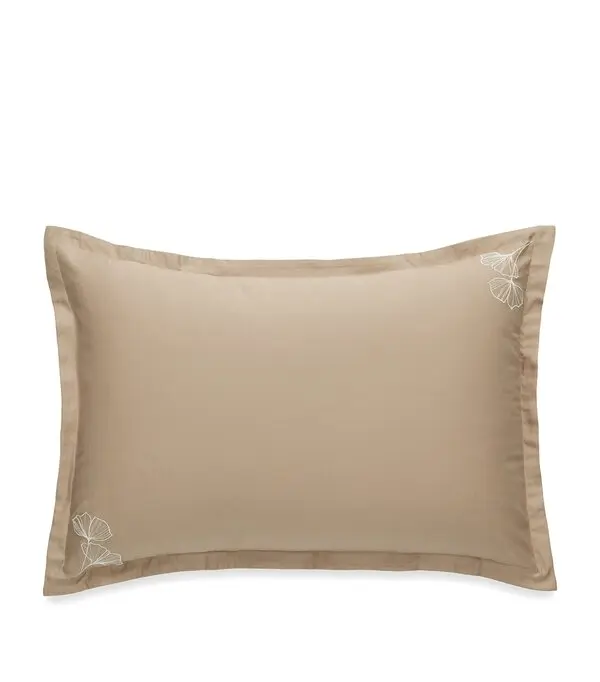 HAMAM Organic Cotton Core Blossom Oxford Pillowcase - Neutral