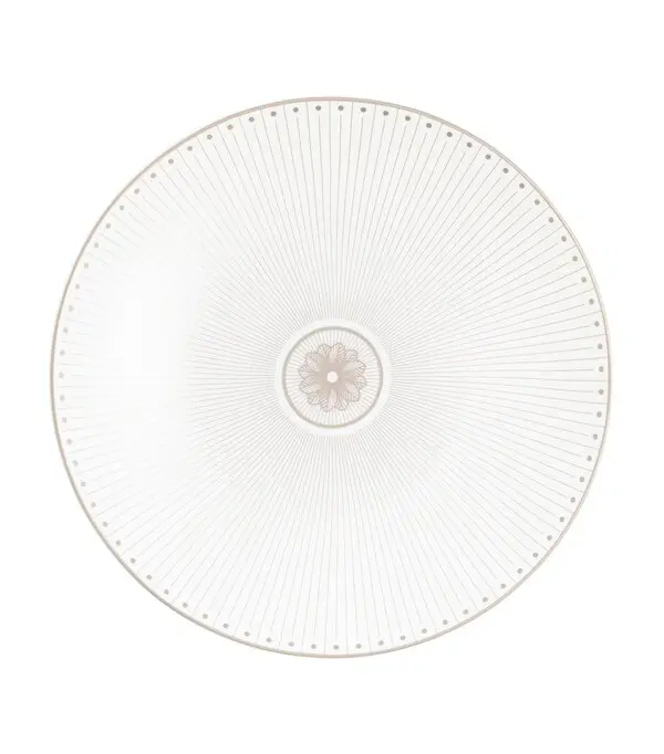 Christofle Porcelain Malmaison Platinum Impériale Dessert Plate - Silver