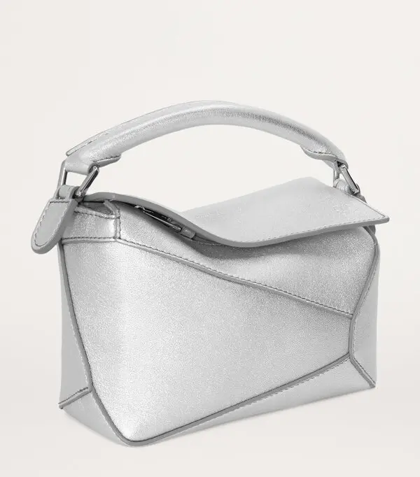 Loewe Mini Leather Puzzle Edge Top-handle Bag