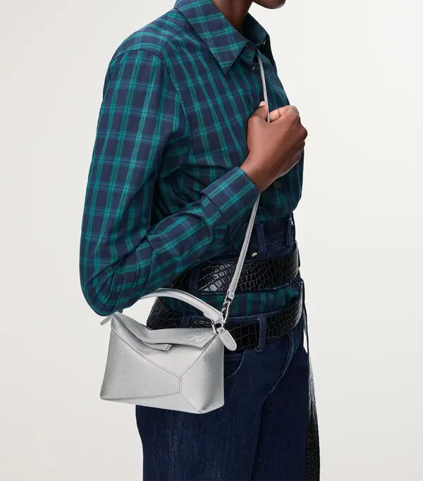 Loewe Mini Leather Puzzle Edge Top-handle Bag