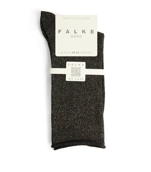 Falke Shiny Ankle Socks - Black