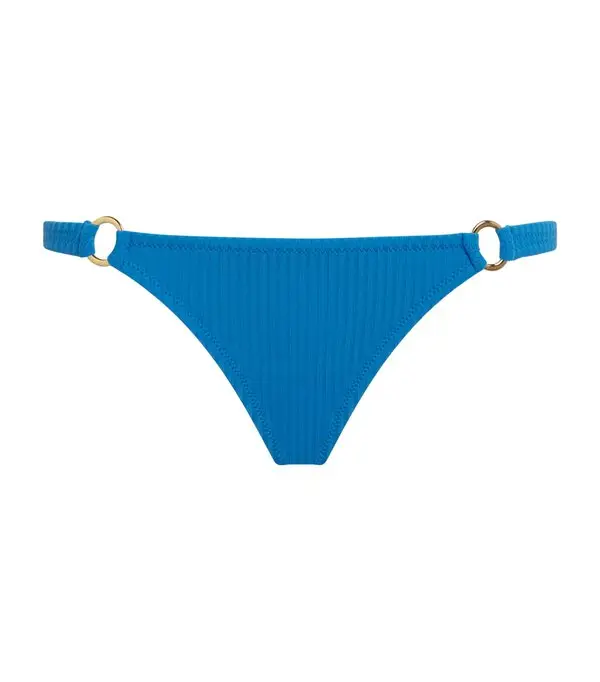 Melissa Odabash Ribbed Montenegro Bikini Bottom - Blue
