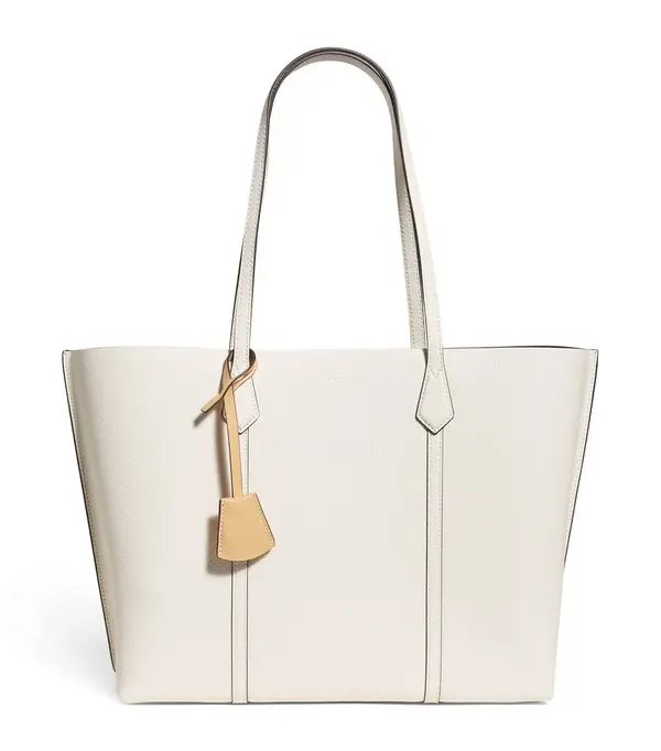 Tory Burch Leather Perry Tote - Ivory