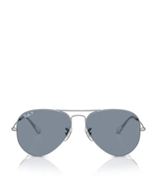 Ray-ban Metal Aviator Sunglasses - Silver