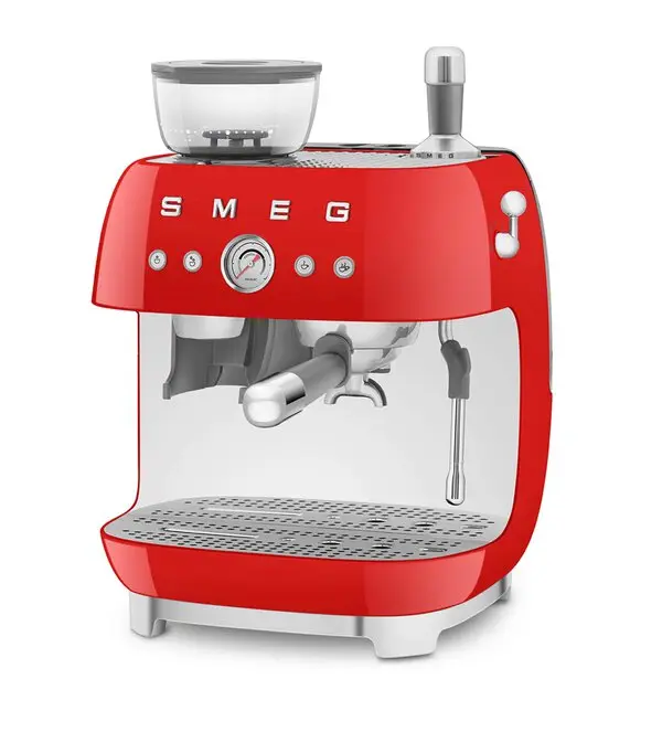 SMEG Egf03rduk Espresso Coffee Machine With Grinder
