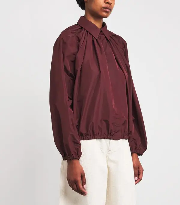 PATOU Volume Bubble Blouse - Burgundy