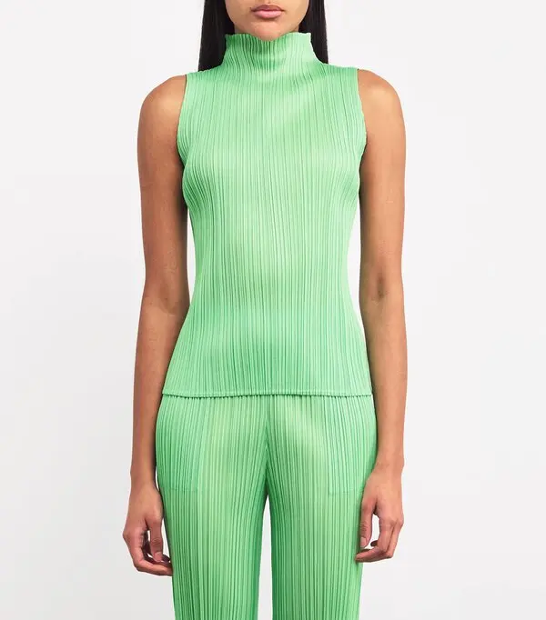 Issey Miyake Sleeveless Top - Green