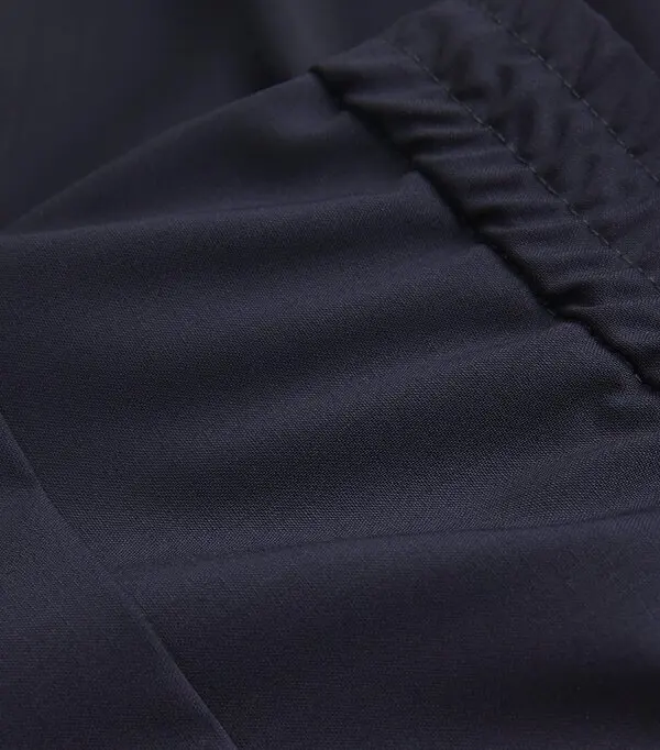 Barena Venezia Virgin Wool Drawstring Trousers - Navy