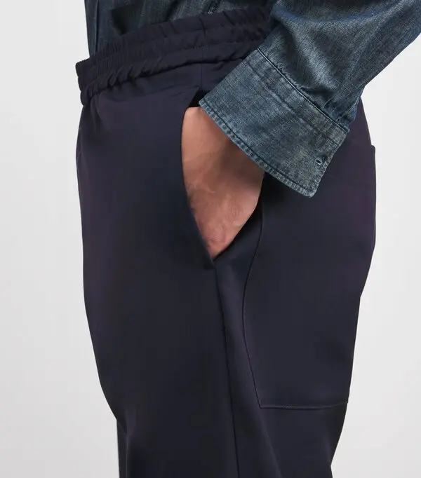 Barena Venezia Virgin Wool Drawstring Trousers - Navy