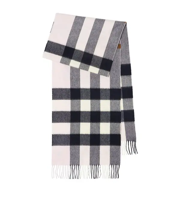 Burberry Cashmere Check Scarf - Pink