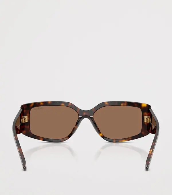 VOGUE Acetate Rectangle Sunglasses - Brown