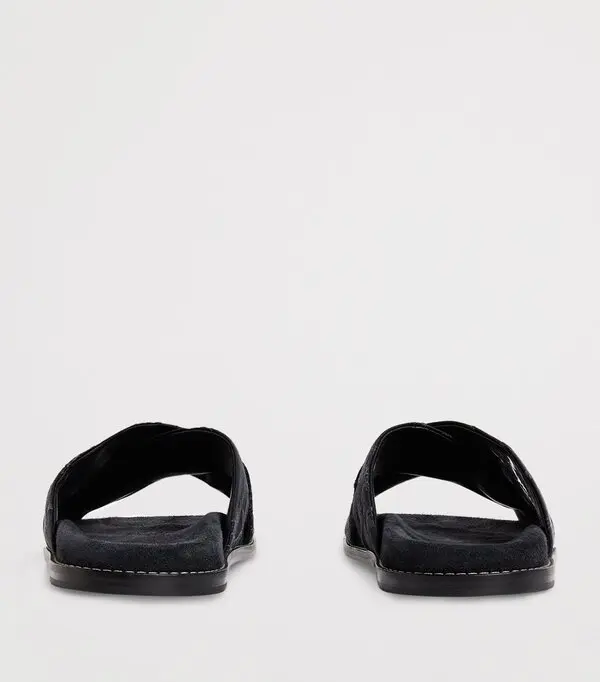 Eleventy Embroidered Crossover Slides
