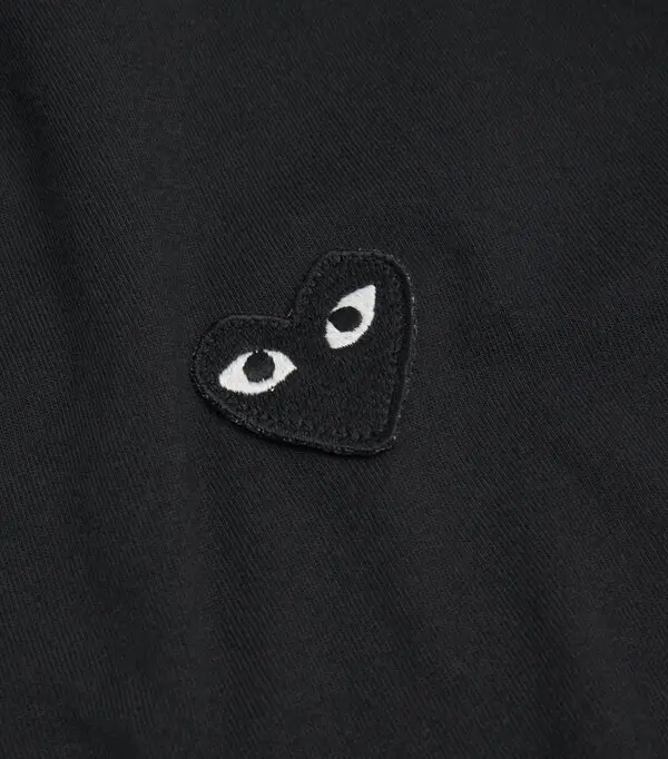 Play Comme Des Garcon Heart Logo T-shirt - Black