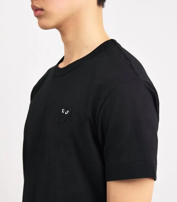Play Comme Des Garcon Heart Logo T-shirt - Black