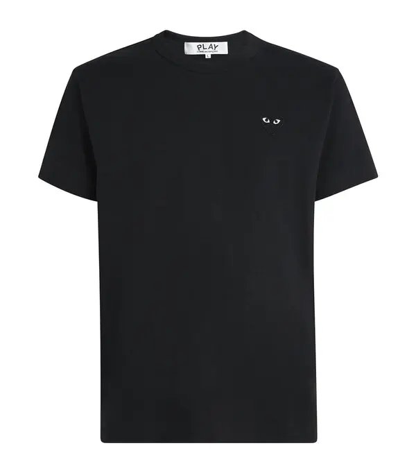 Play Comme Des Garcon Heart Logo T-shirt - Black
