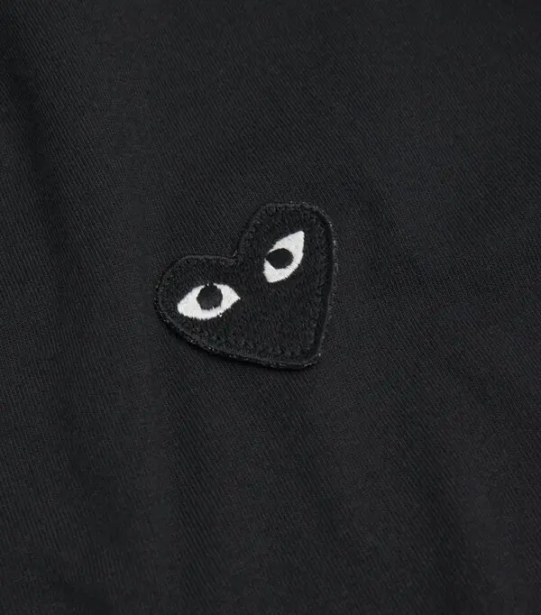 Play Comme Des Garcon Heart Logo T-shirt - Black