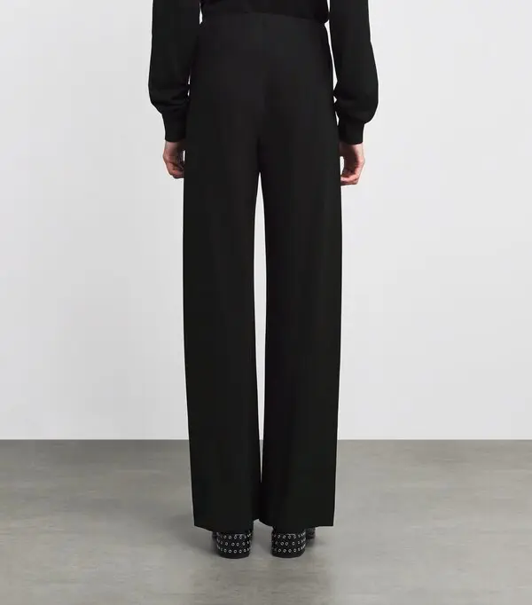 Vince Crepe High-waist Trousers - Black