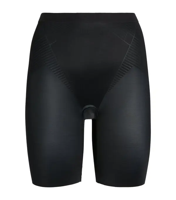 Spanx Shape Invisible Mid-thigh Shorts Medium Control - Black