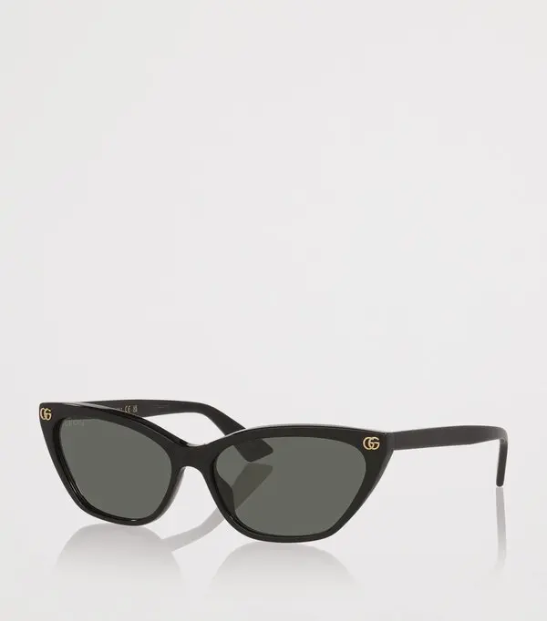 Gucci Acetate Cat Eye Sunglasses - Black