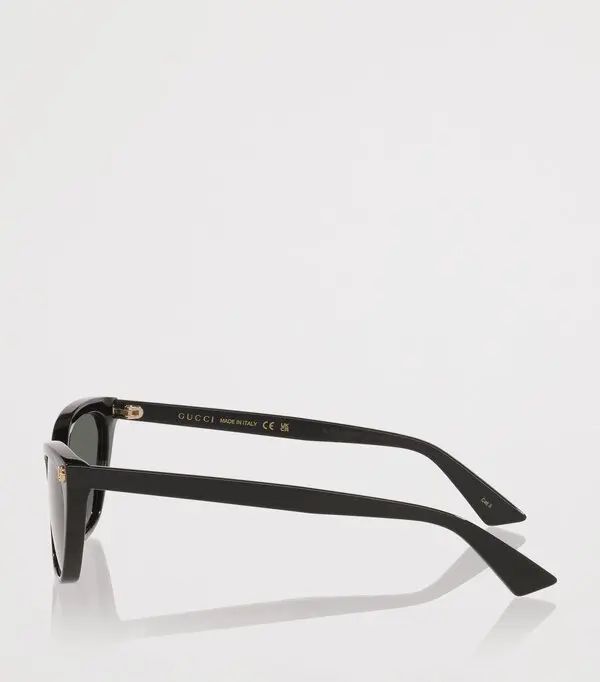Gucci Acetate Cat Eye Sunglasses - Black