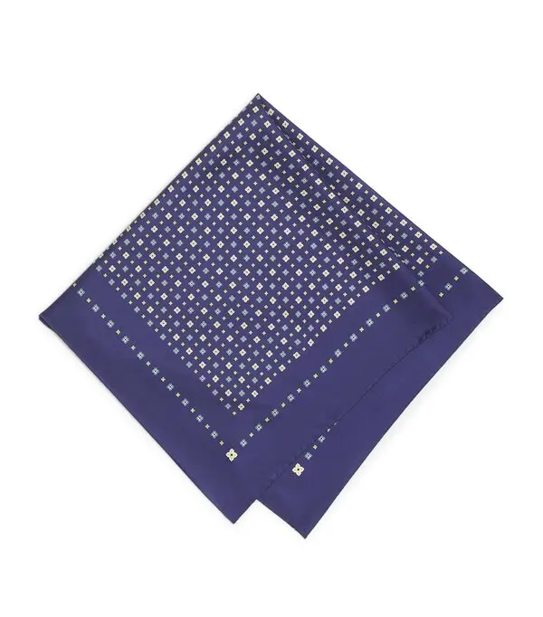 Claudie Pierlot Silk Printed Scarf - Blue