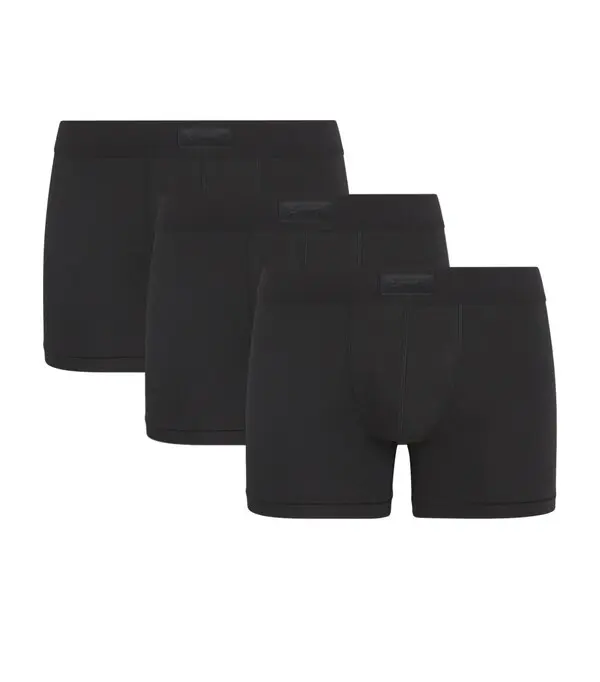 SKIMS Stretch-cotton Boxers - Black