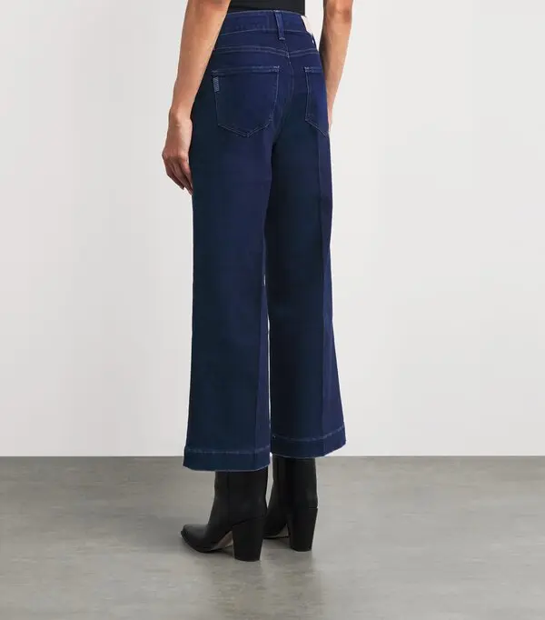 Paige Anessa Wide-leg Jeans - Navy
