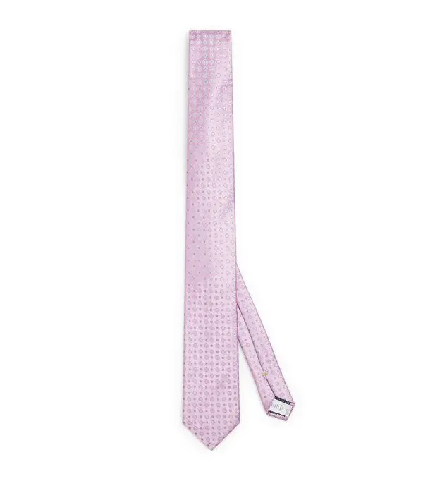 Eton Silk Floral Neck Tie - Pink