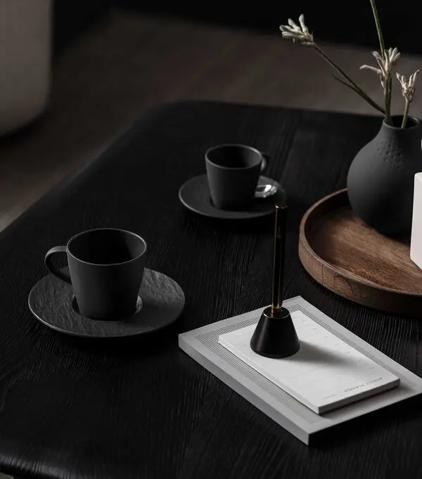VILLEROY & BOCH Porcelain Manufacture Rock Breakfast Set - Black